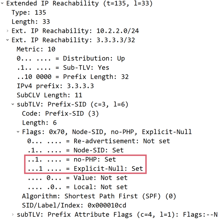 Segment Routing IS-IS Explicit Null | ゆるふわねっとわーく