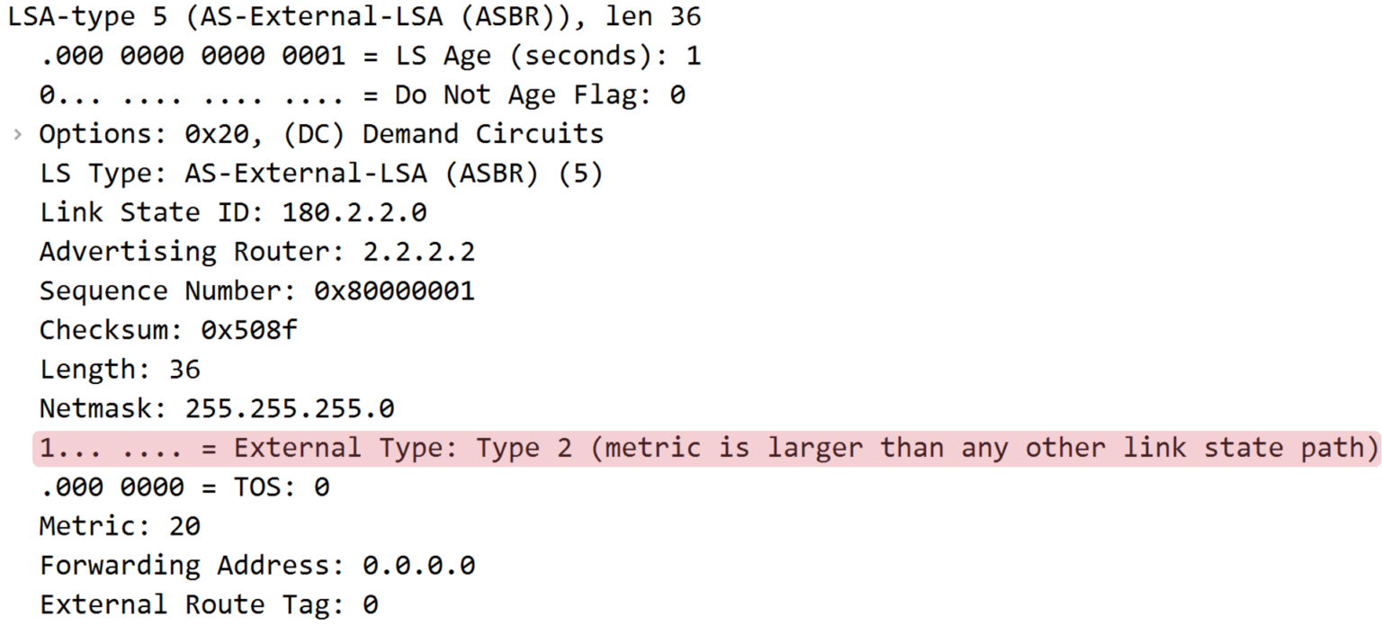 OSPF 再配送 – Route MapによるMetric Typeの変更 | ゆるふわねっとわーく