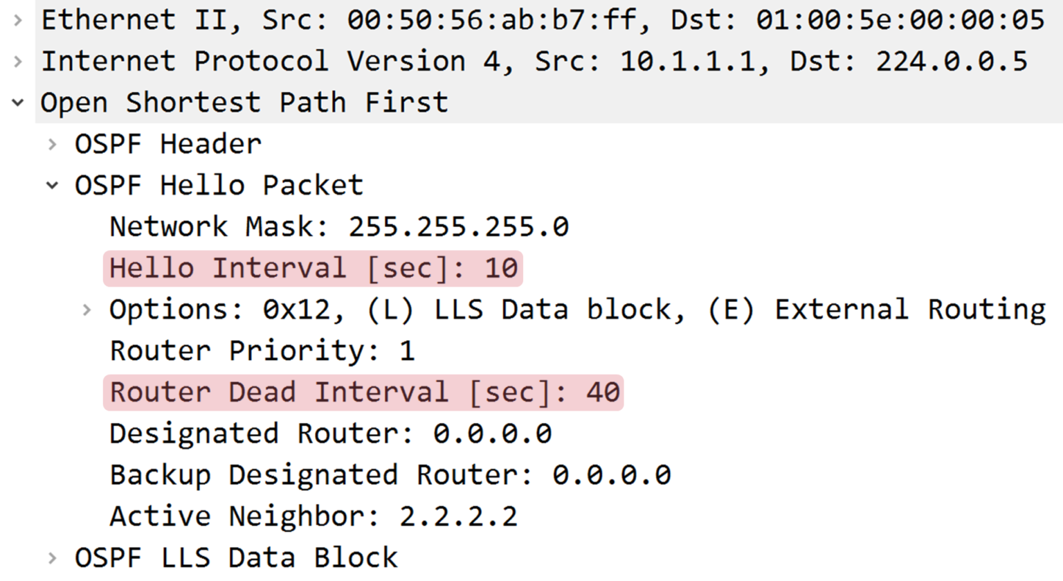 OSPF Hello/Dead Interval | ゆるふわねっとわーく