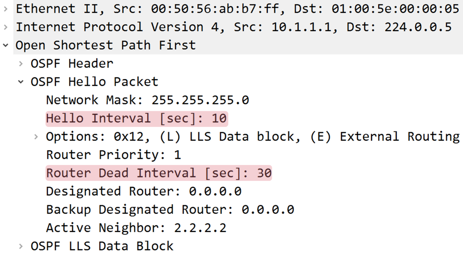 OSPF Hello/Dead Interval | ゆるふわねっとわーく